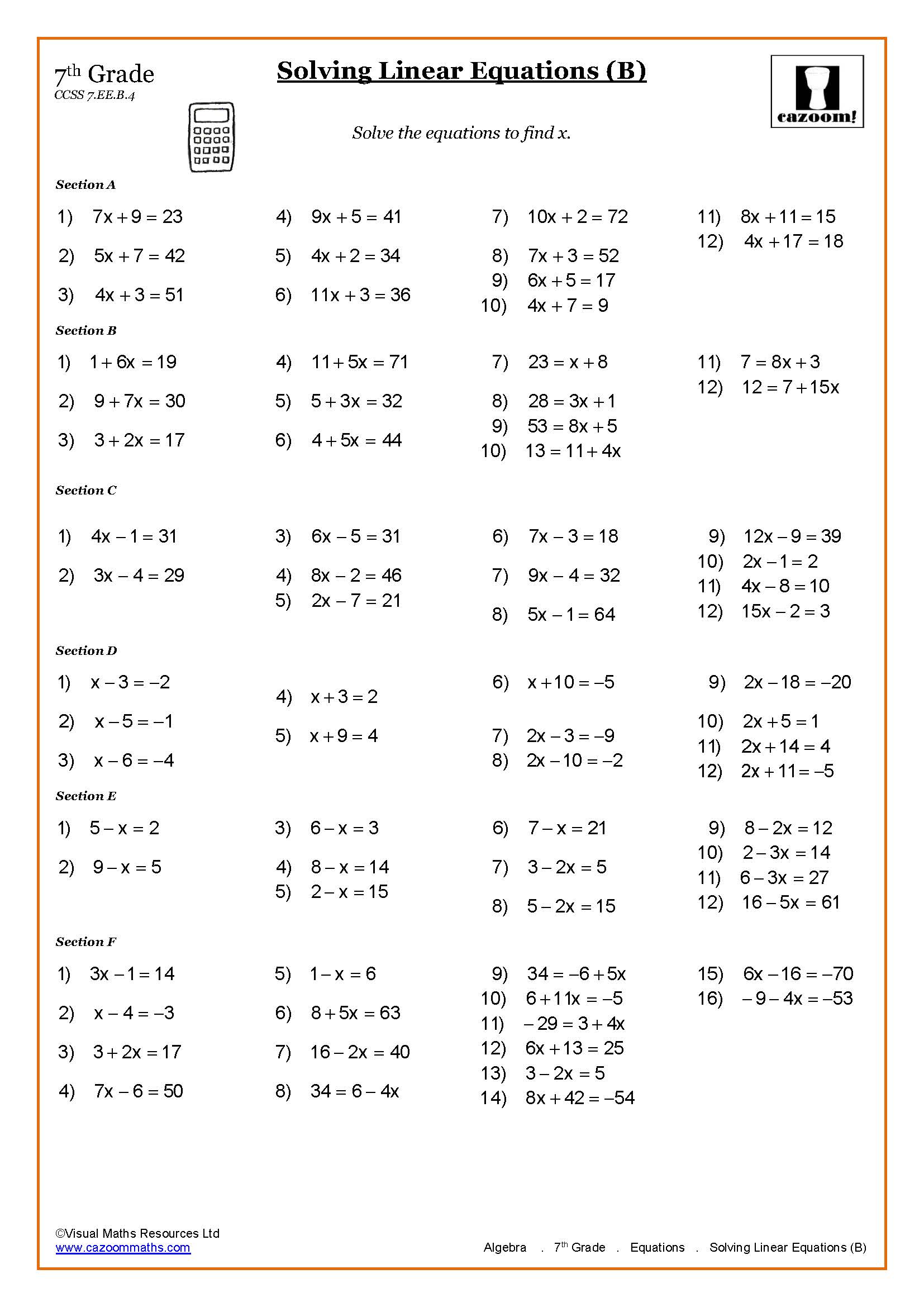 7th Grade Geometry Worksheets Printable